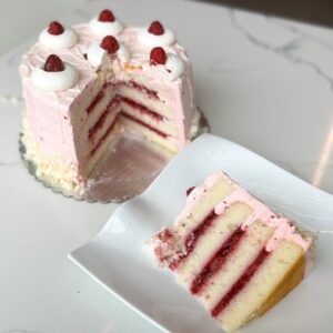 Raspberry Torte8″ - Oakmont Bakery