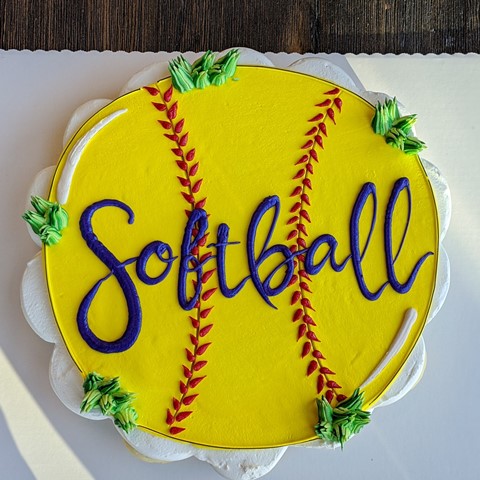 Softball2 dz Cupcake Cake - We Create Delicious Memories - Oakmont Bakery