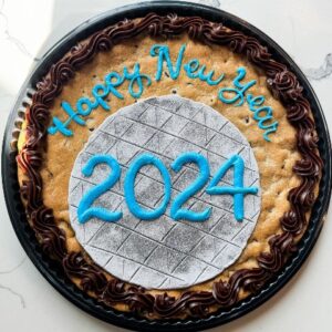New Year’s Ball12″ Cookie Cake - Oakmont Bakery