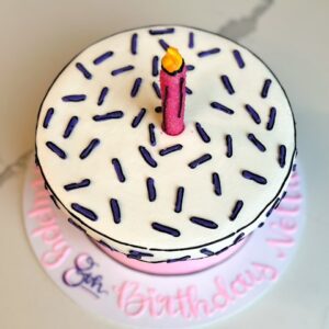 Cartoon Cake (Inscription on Board) - Oakmont Bakery