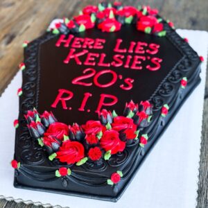 Coffin Shaped Cake - Oakmont Bakery